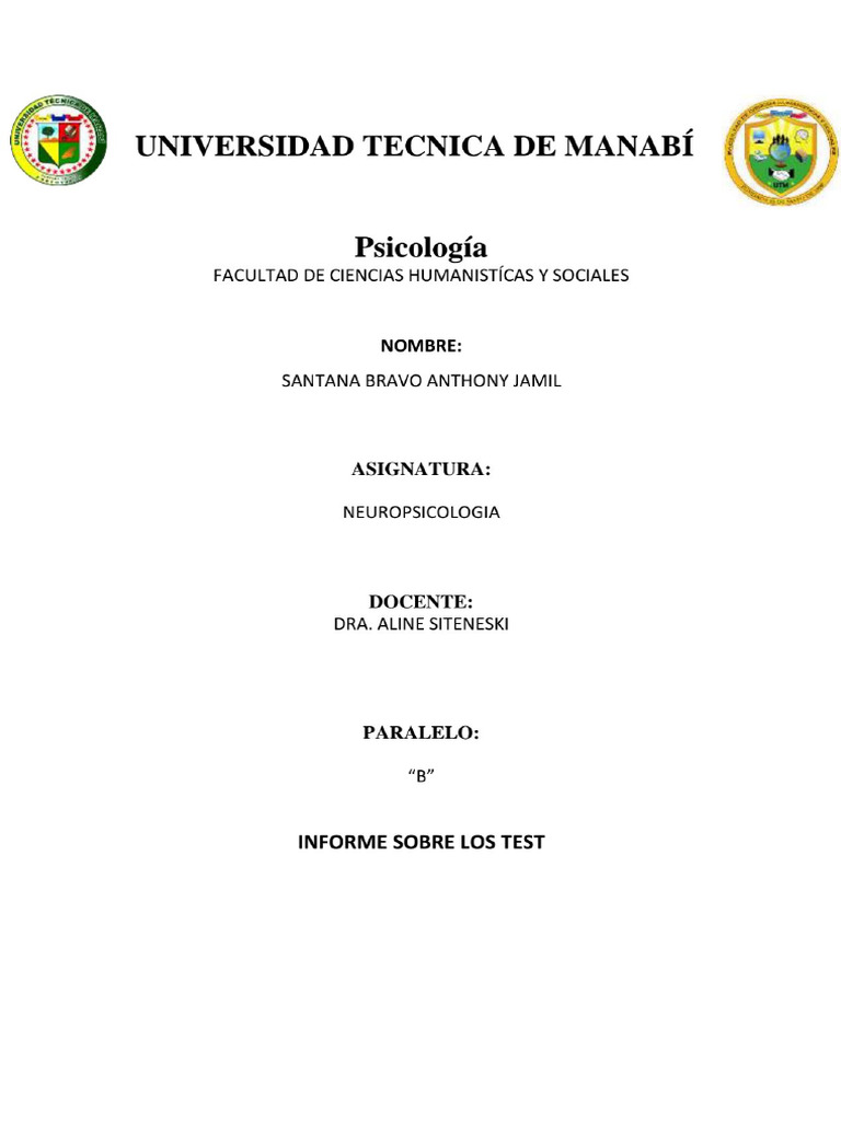 Test Anthony | PDF