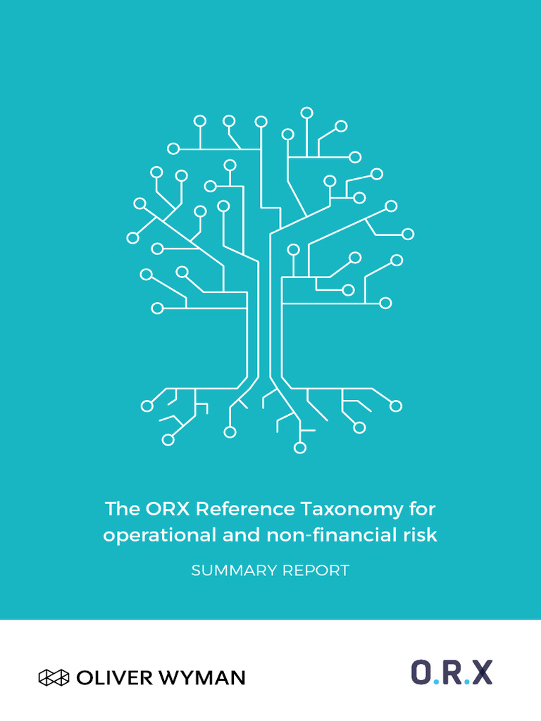 ORX Reference Taxonomy Summary Report | PDF | Risk | Fraud