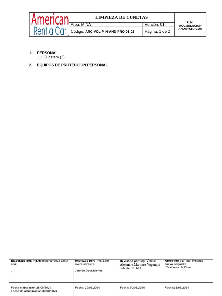 ARC-VOL-MIN-AND-PRO-002 LIMPIEZA DE CUNETAS_ 24 | PDF