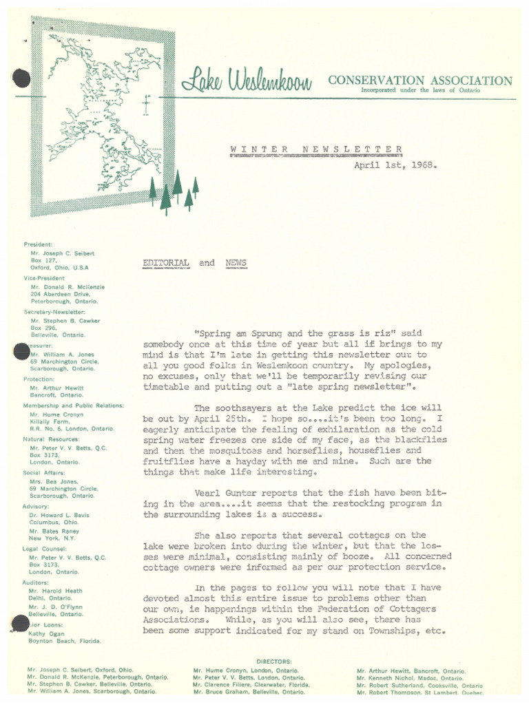 1968 LWCA Winter (April) | PDF