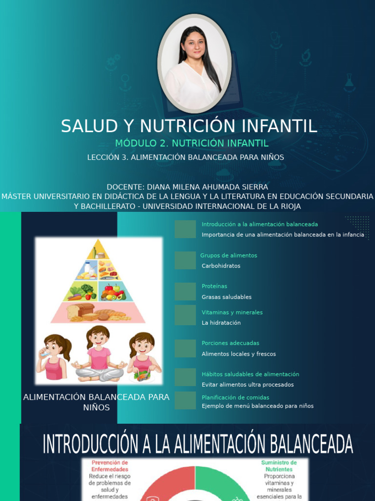 Lección 3 Alimentación Balanceada Para Niños | PDF