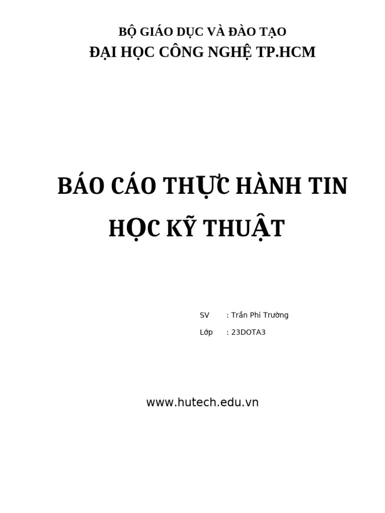 TRẦN PHI TRƯỜNG MATLAB | PDF
