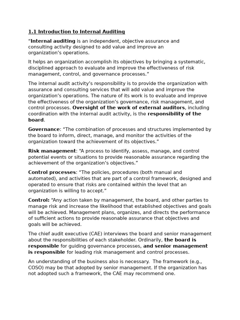 Internal Audit Operations | PDF | Internal Audit | Audit