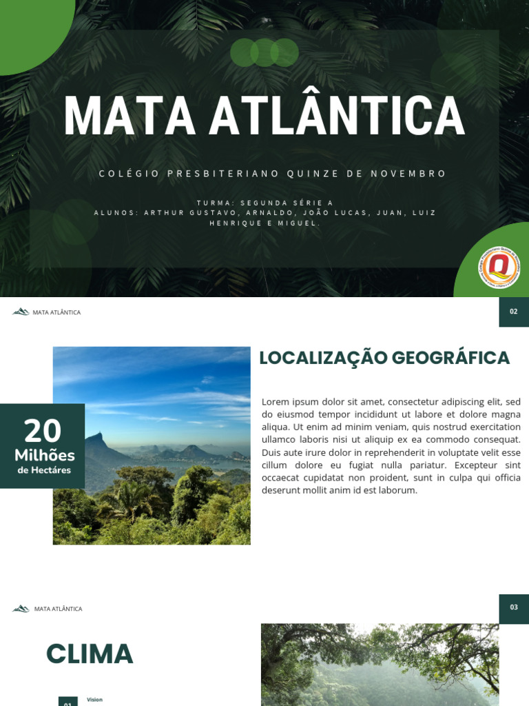 Green Modern Conservation Presentation | PDF