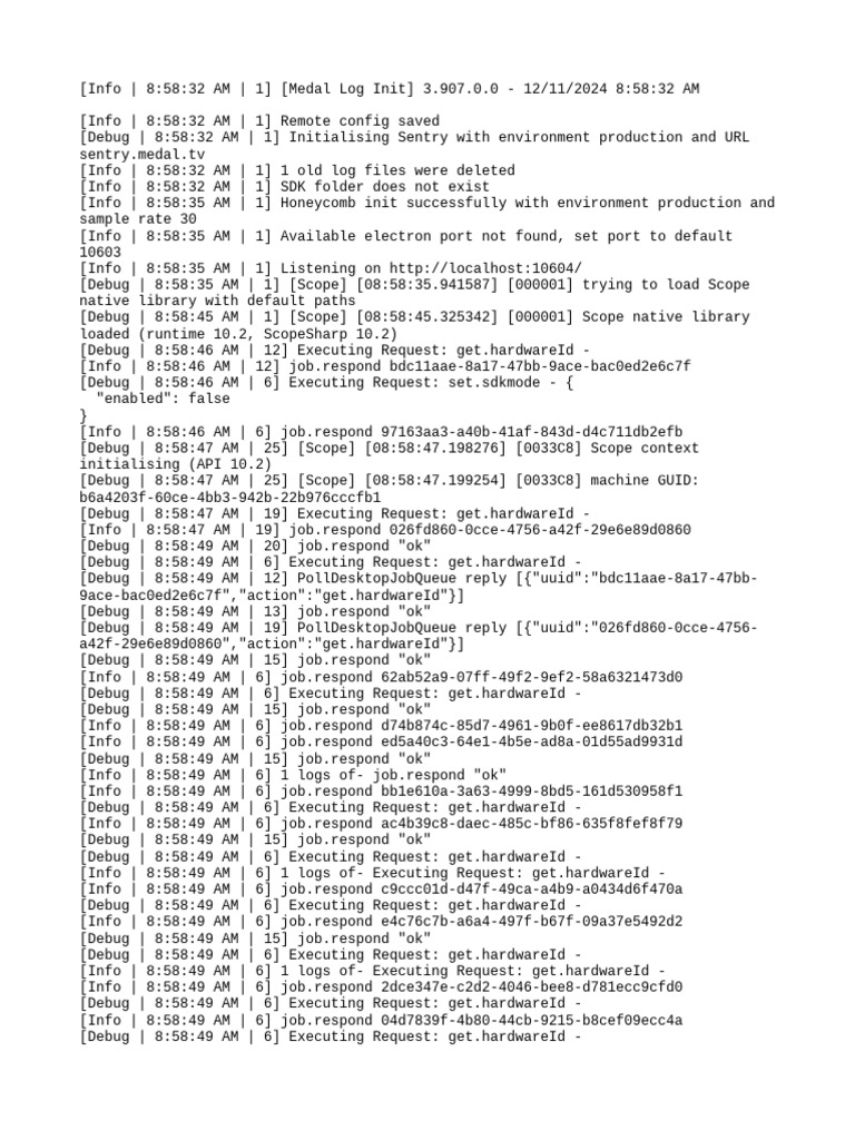 Medal Log 20241211 | PDF | Computer Engineering | Computer Science