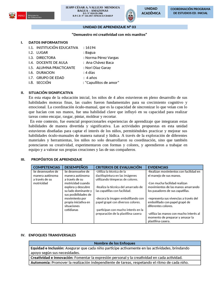 Esquema para La Unidad de Aprendizaje Prueba de Salida | PDF | Aprendizaje | Evaluación