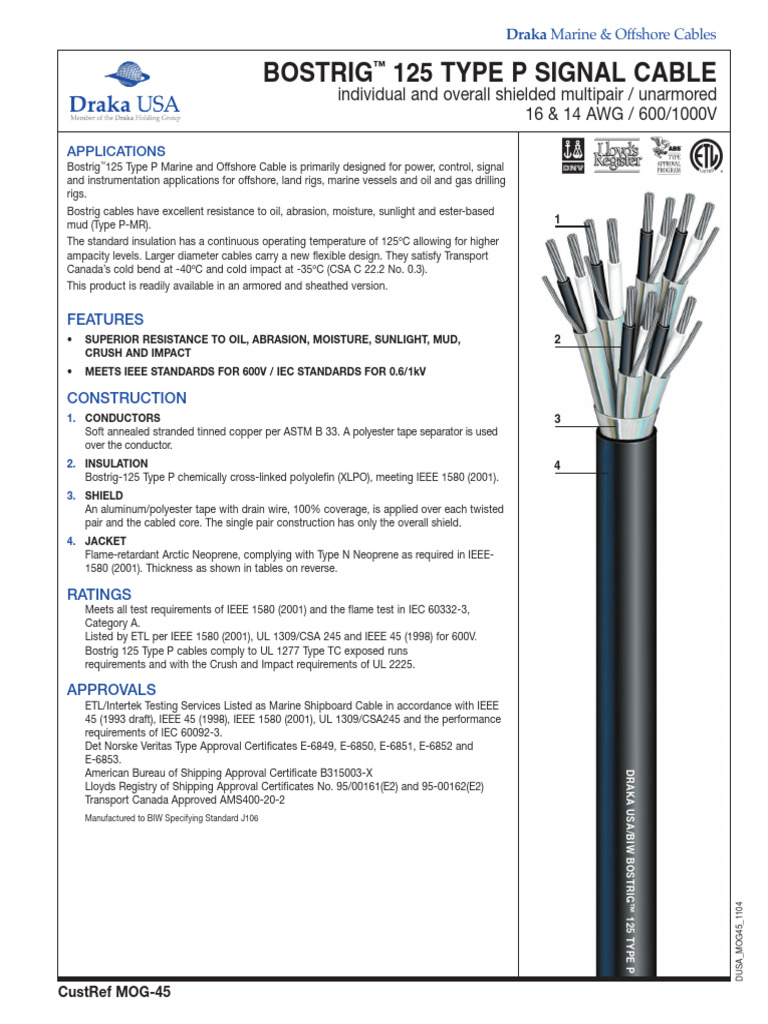 16-14awg Multipair Shielded Unarmoured | PDF | Electrical Conductor | Wire