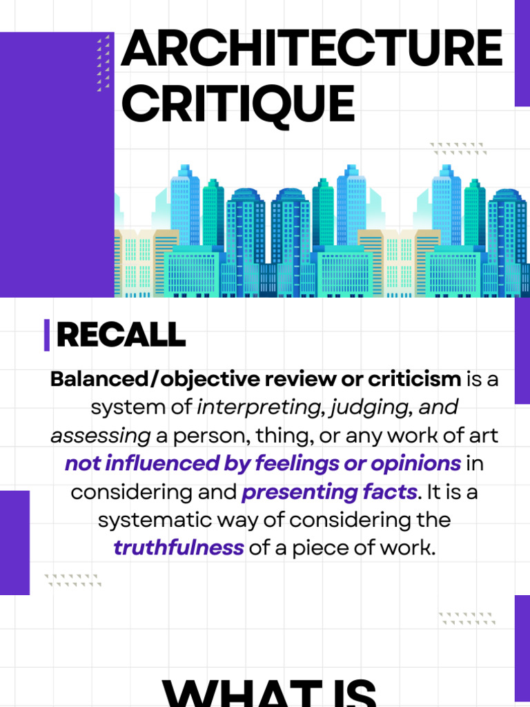 Architecture Critique - 20240930 - 071056 - 0000 | PDF | Building ...