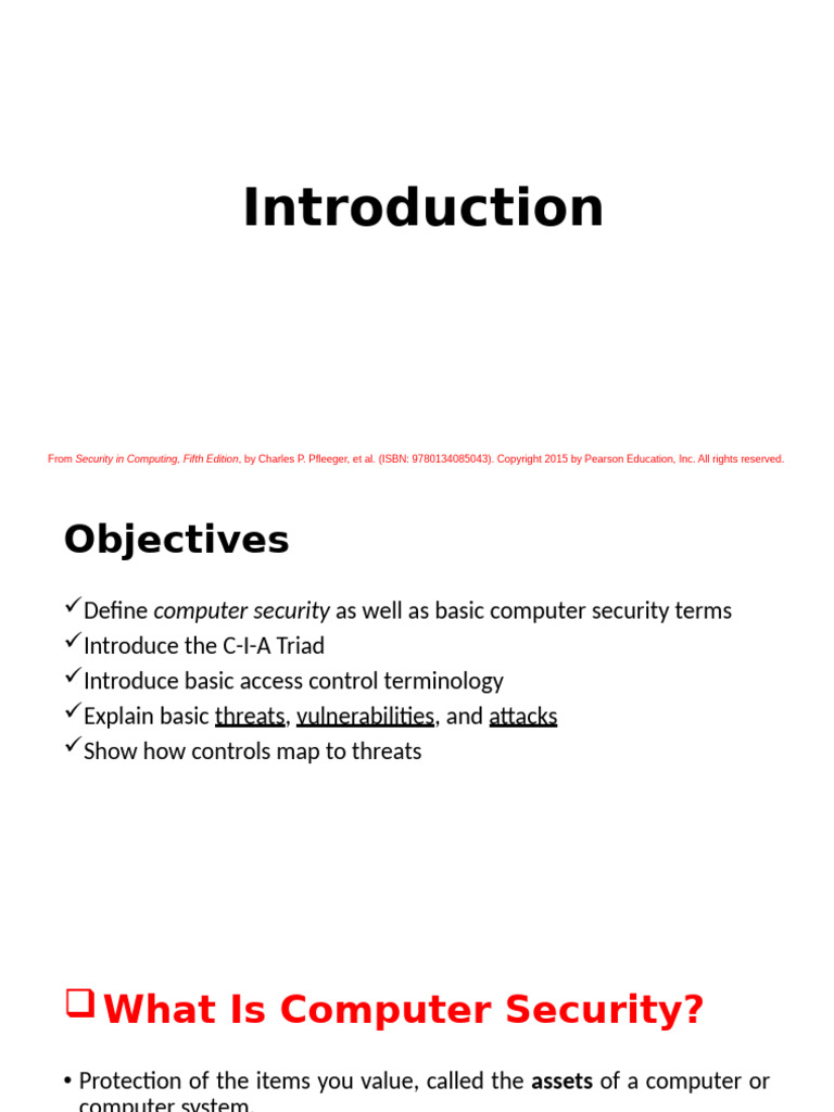 1. Basics | PDF | Computer Security | Security