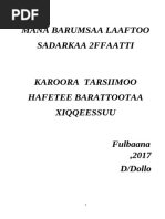 Karoora Waggaa BBO 2018 After Mgt | PDF