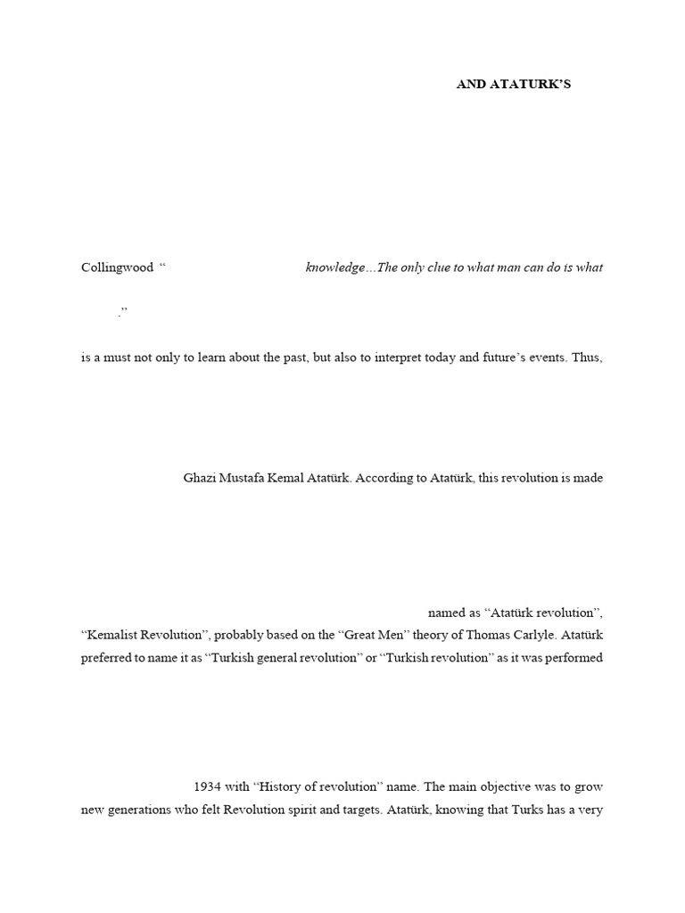 Atatürk and the Turkish Revolution History | PDF | Mustafa Kemal ...