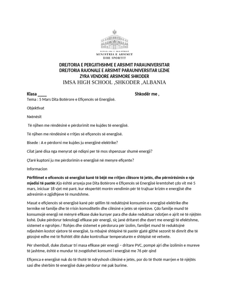 Dita boterore e eficences se energisektorn | PDF