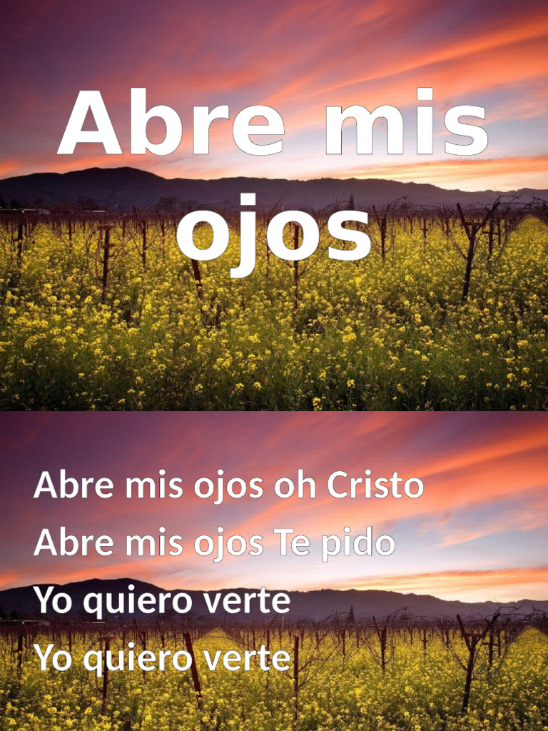 Abre Mis Ojos | PDF