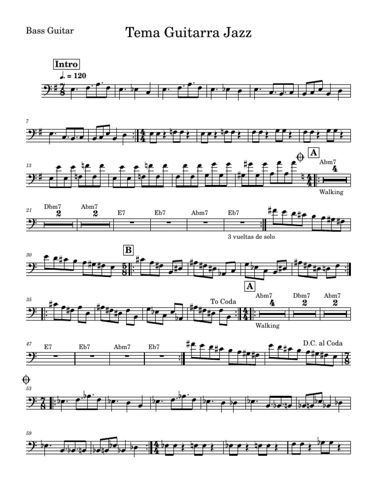 Tema Guitarra-Bass Guitar | PDF | Irish Musical Instruments | Music ...
