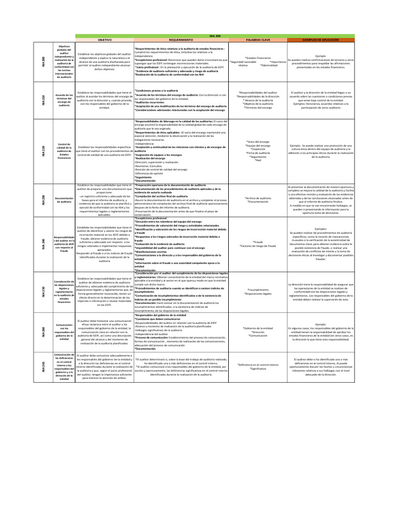 Nia 200 | PDF | Auditoría | Contralor