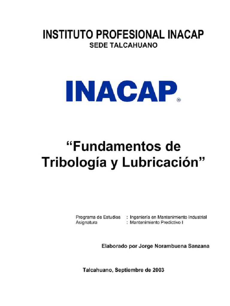 Fundamentos-De-Tribología y Lubricación | PDF