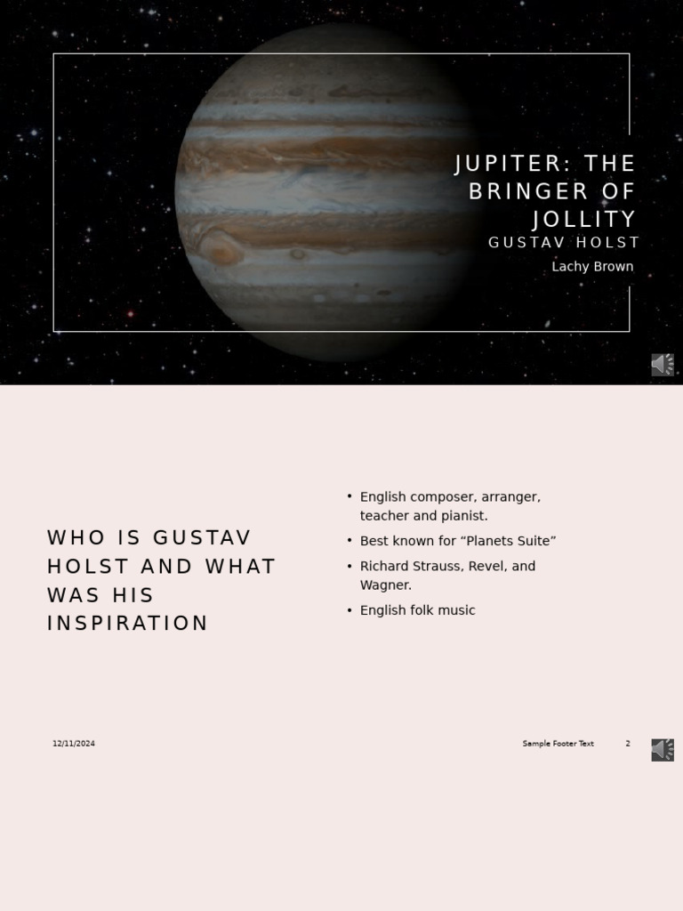 Jupiter Bringer of Jollity | PDF | Elements Of Music | Musical Forms