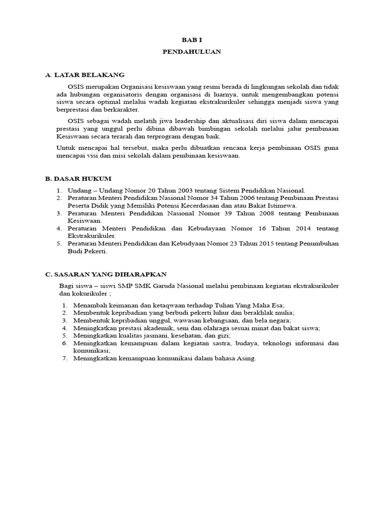 Proker Pembina OSIS | PDF