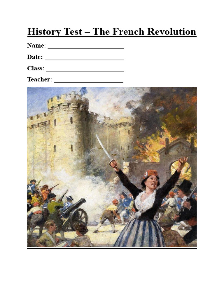 French Revolution History Test | PDF