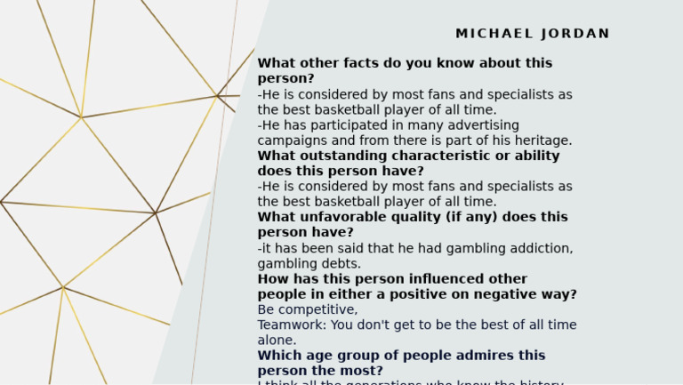 Michael Jordan: Basketball Legend Facts | PDF