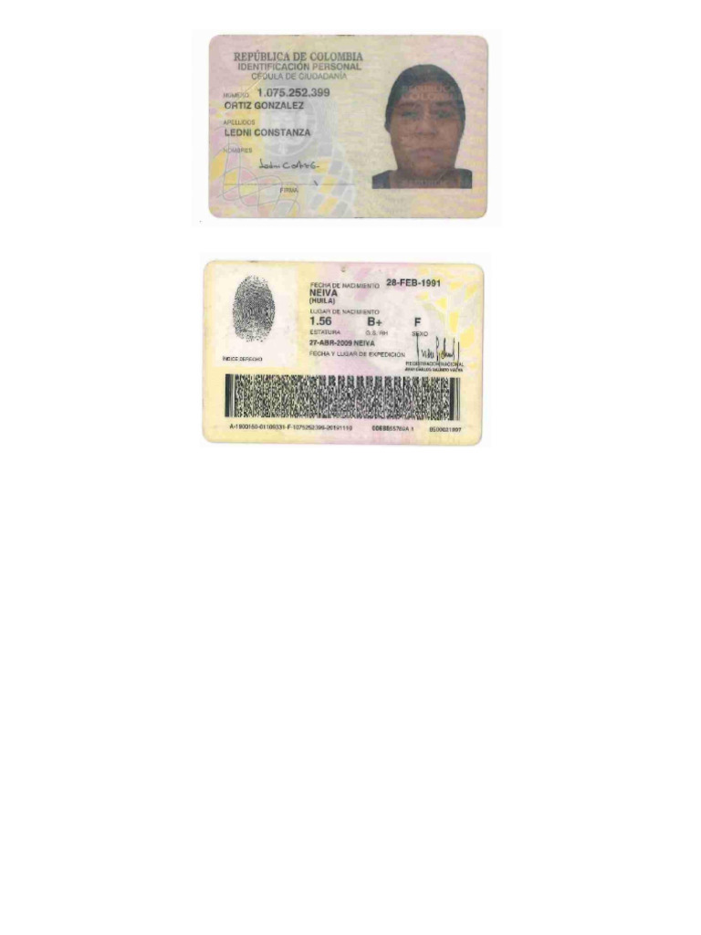 Cedula Scan | PDF