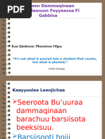Karoora Barnoota Waggaa Bara Barnootaa 2017 | PDF