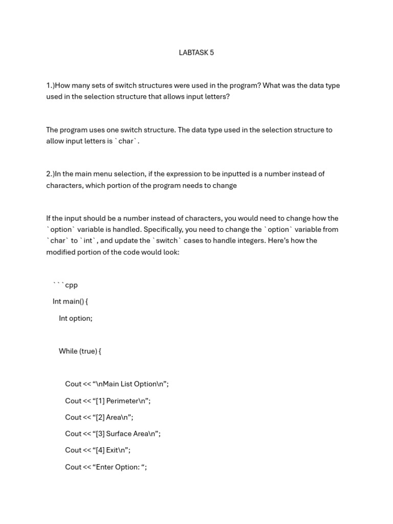 Bajade_Labtask5 | PDF | Integer (Computer Science) | Software Engineering