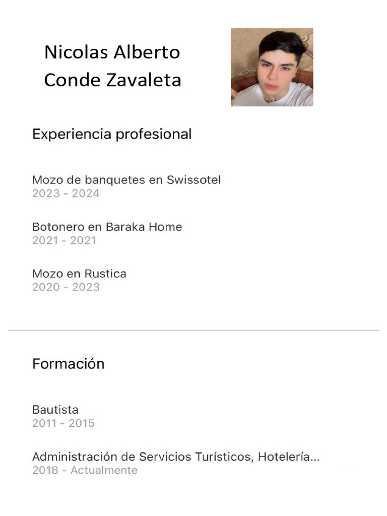 CV Nicolas Conde | PDF