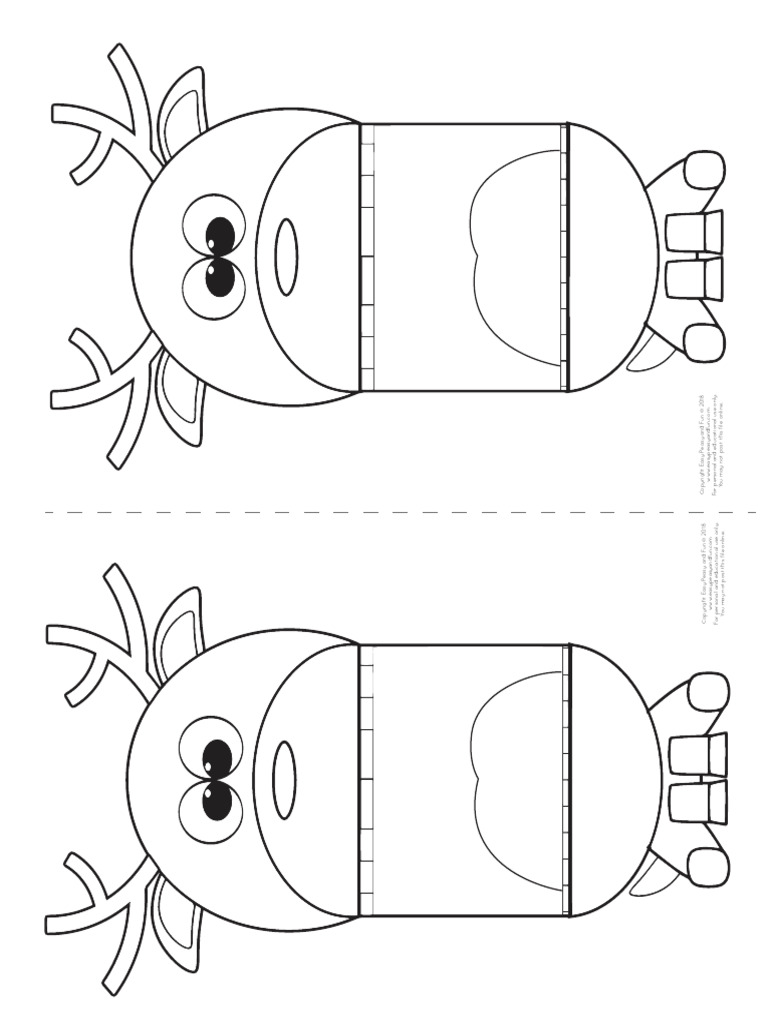 Reindeer Big Mouth Printable | PDF