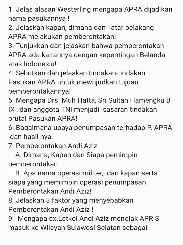 Soal APRA & ANDI AZIZ_241022_101545 | PDF
