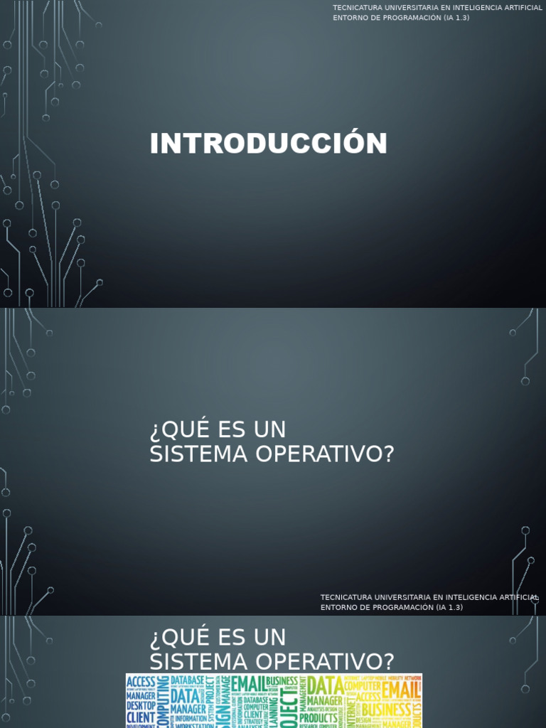 UNIDAD1 INTRO Presentacion | PDF | Distribución de Linux | Sistema operativo