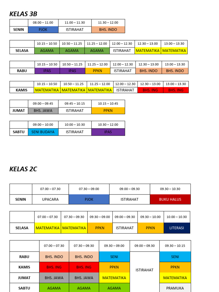 JADWAL | PDF