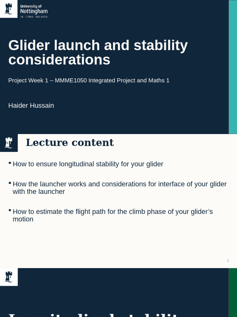 Glider Launch and Stability Considerations | PDF | Glider (Sailplane ...