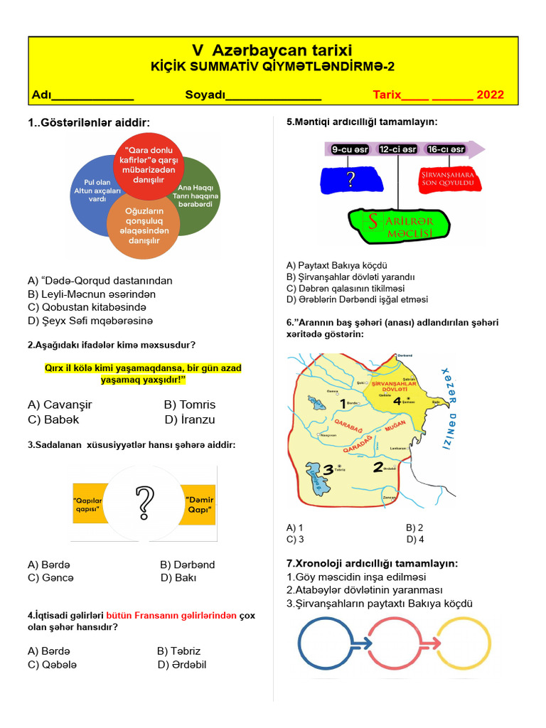 5 Az Tarixi Ksq2 | PDF