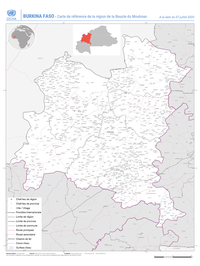 Boucle du Mouhoun Region Map | PDF