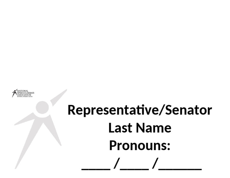 Congress Placard Template | PDF