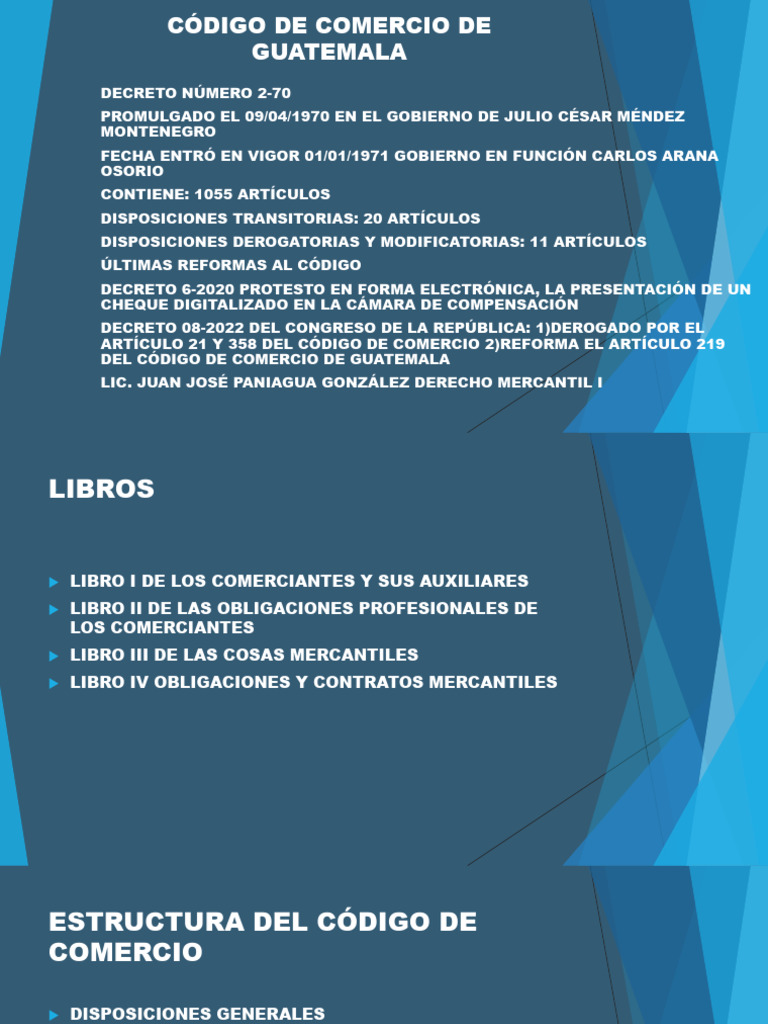 Código de Comercio de Guatemala 2023 | PDF