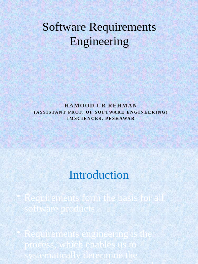 RE&S 1 | PDF | Specification (Technical Standard) | System