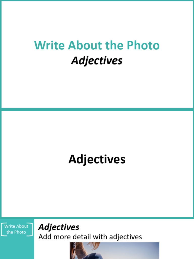 Writing Lesson 10 (1) | PDF | Adjective | Linguistic Typology
