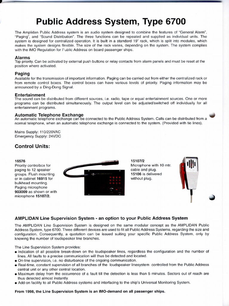 Amplidan Public Adresser System-Page2 | PDF