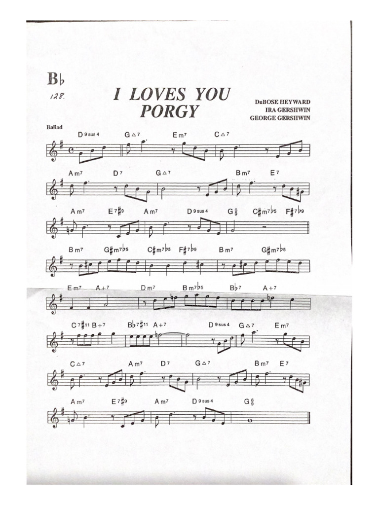 I LOVES YOU Porgy | PDF