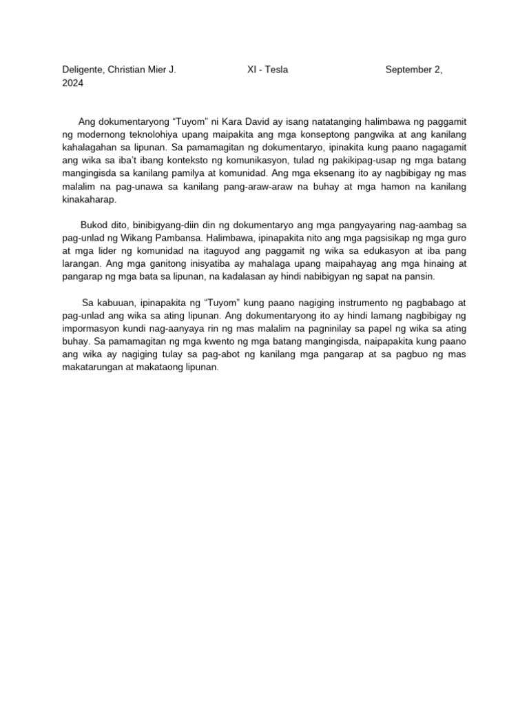Tuyom | PDF