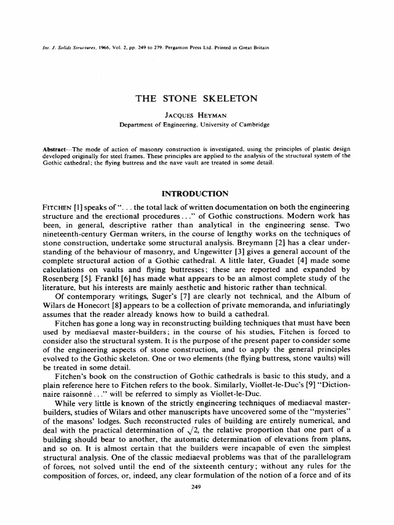 Gothic Cathedral Engineering | PDF | Gothic Architecture | Vault ...