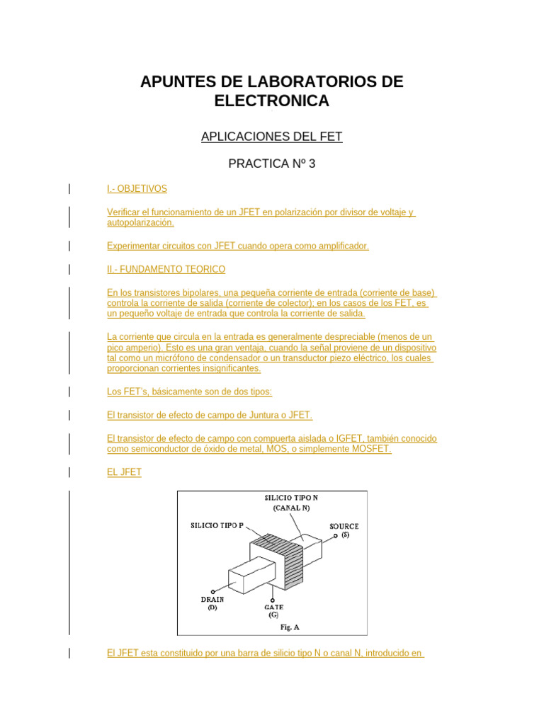 Aplicaciones Del Fet | PDF | Transistor | Transistor de efecto de campo