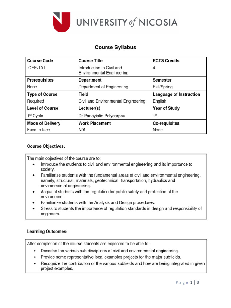 CEE-101 | PDF | Civil Engineering | Engineering