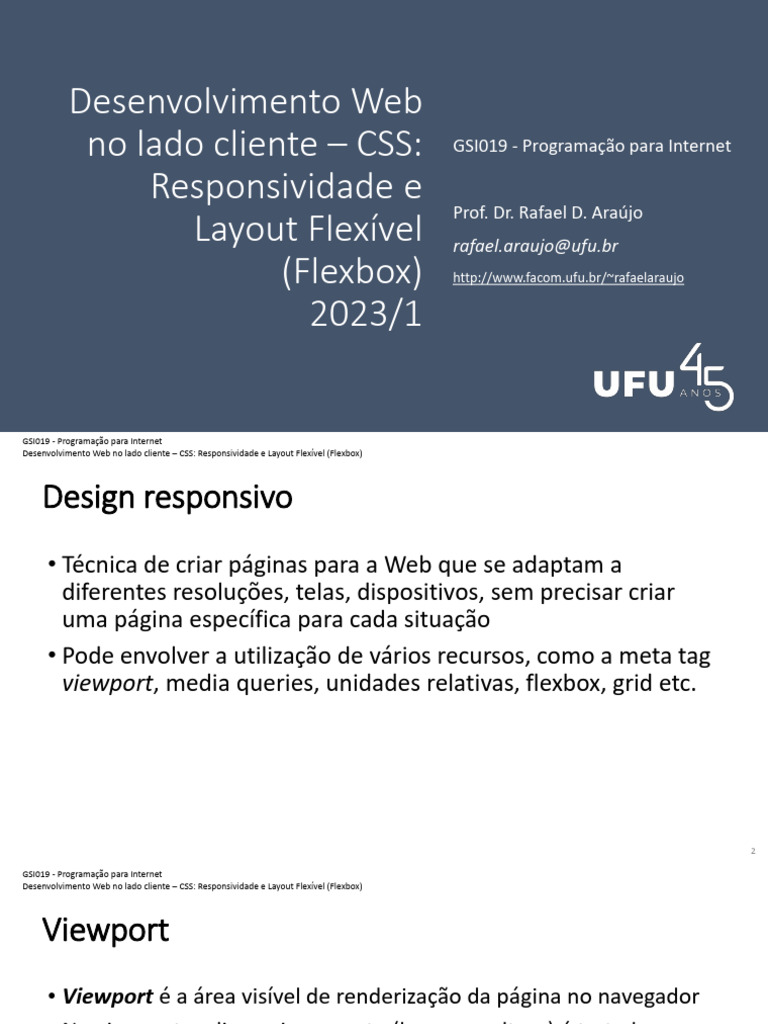 5-CSS - Responsividade e Flexbox | PDF | Pixel | Rede mundial de ...