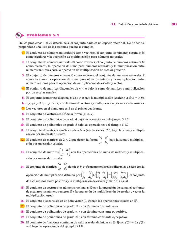Lista de Ejercicios de Tarea U4 - Con Problemas Marcados | PDF | Escalar (Matemáticas) | Espacio ...