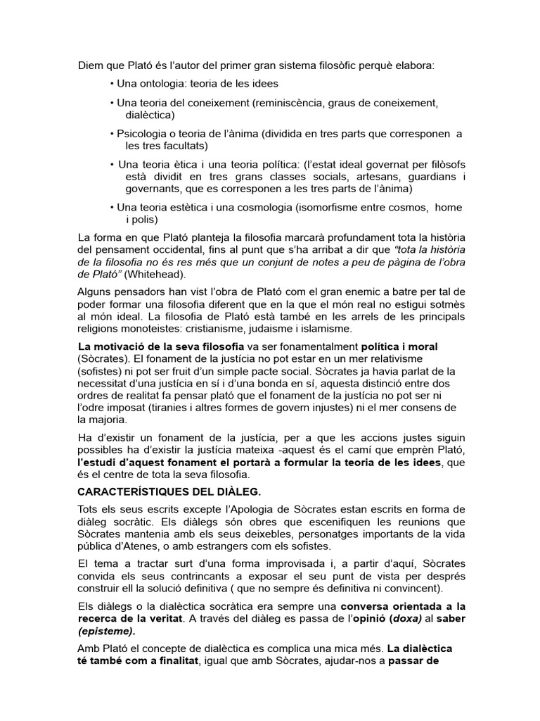 Apunts_Plato - Documents de Google | PDF