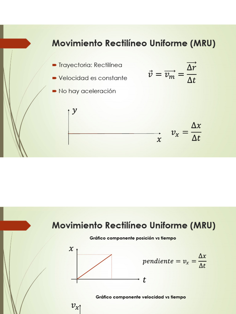 4.capítulo 2. - MRU y MRUV | PDF