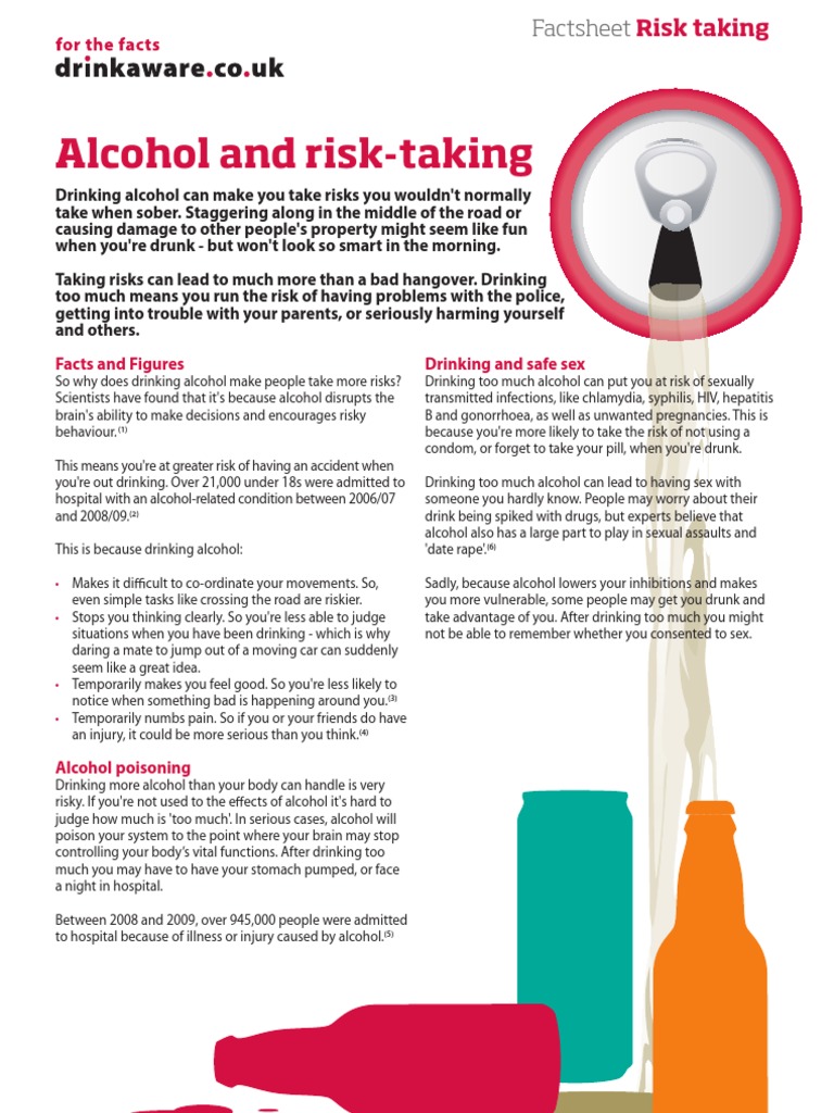 Factsheet Alcohol and Risk Taking | PDF | Alcohol Intoxication | Alcoholism